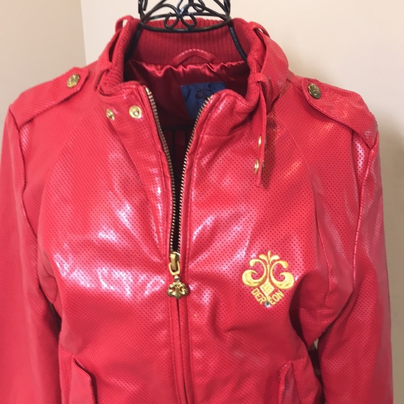 Dereon | Jackets & Coats | House Of Dereon Beyoncs Brand Red Faux ...